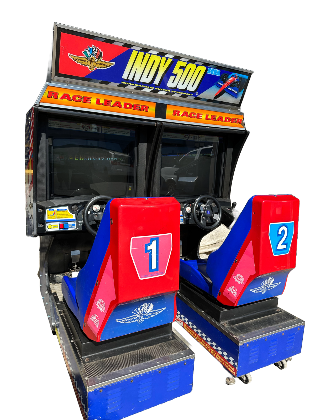 Indy 500 Twin Seat Racers Arcade Game Rental | Houle Games